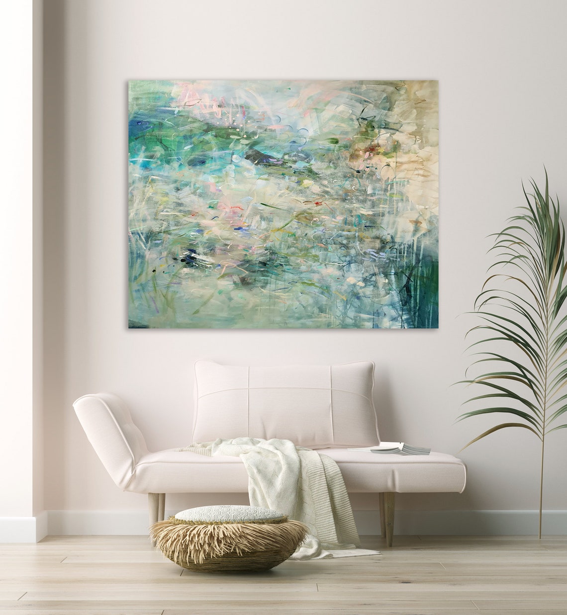 Abstract Forest Landscape Print Large Wall Art Canvas Art - Etsy