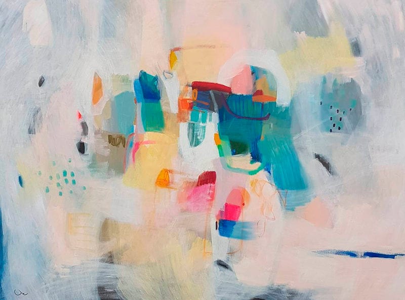 Soft Pastel Wall Art Abstract Painting Giclee Print Large | Etsy