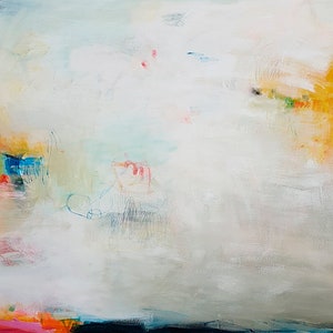 Light Gray Abstract Print, Minimalist Wall Art, Large Bedroom Wall Art ...