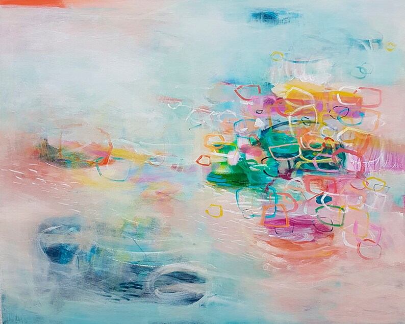 Abstract Giclée Print, Soft Color Inkjet, Large Canvas Art - Etsy