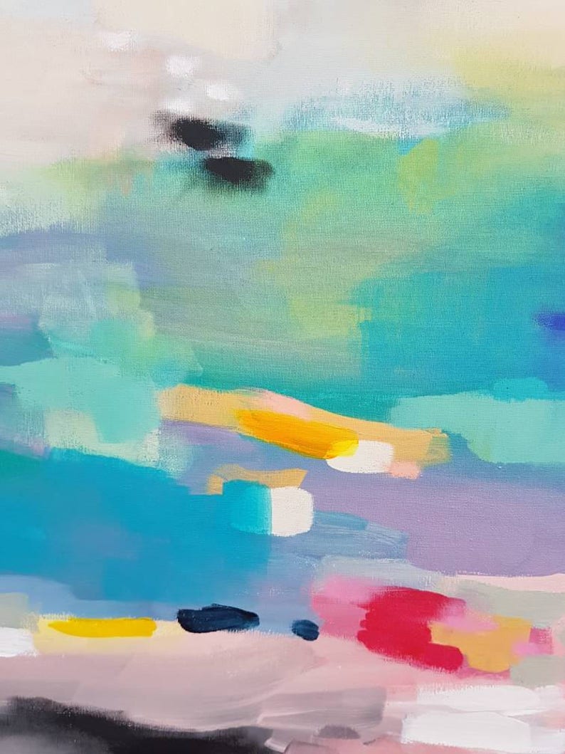 Large Abstract Print Abstract Landscape Print Large Colorful - Etsy