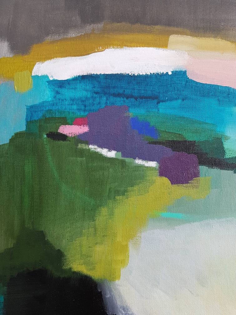 Modern art print abstract painting large wall art grey | Etsy