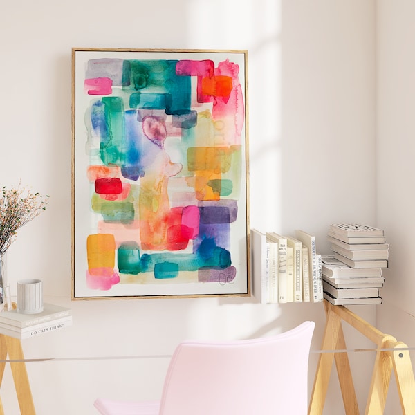 Abstract Watercolor Print - Etsy