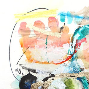 Abstract Art Print, Playful Modern Art, Watercolor Giclee Print ...