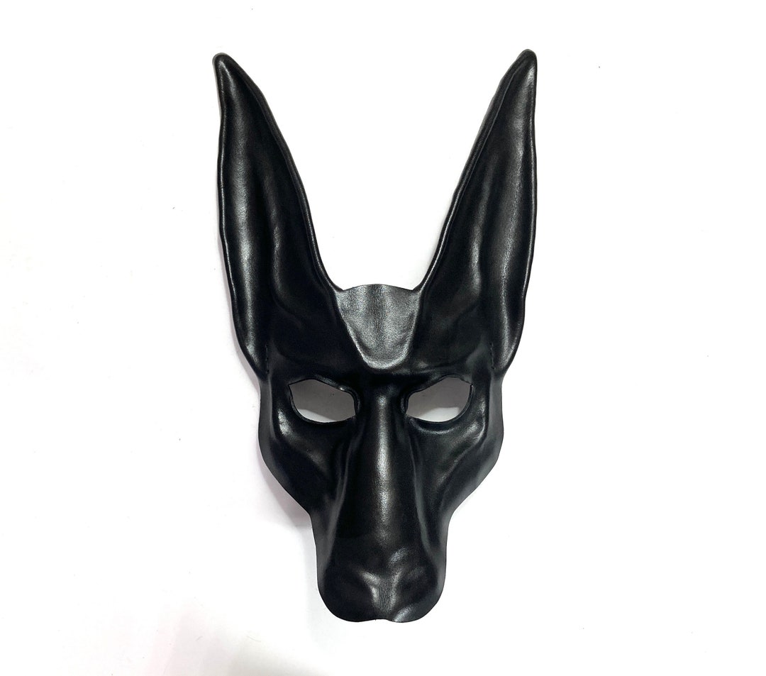 Black Jackal Anubis Leather Mask Entirely Hand Crafted Egypt Egyptian ...