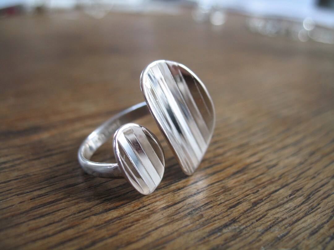 Oval Eclipse Sterling Silver Adjustable Ring - Etsy