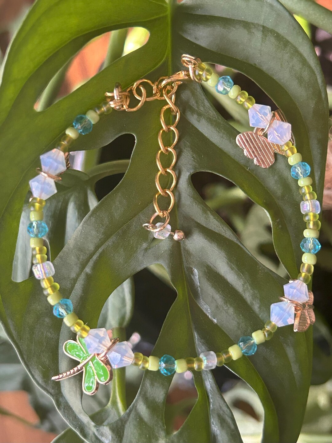 Cutesy Critters Handmade Beaded Wire Charm Bracelet - Etsy