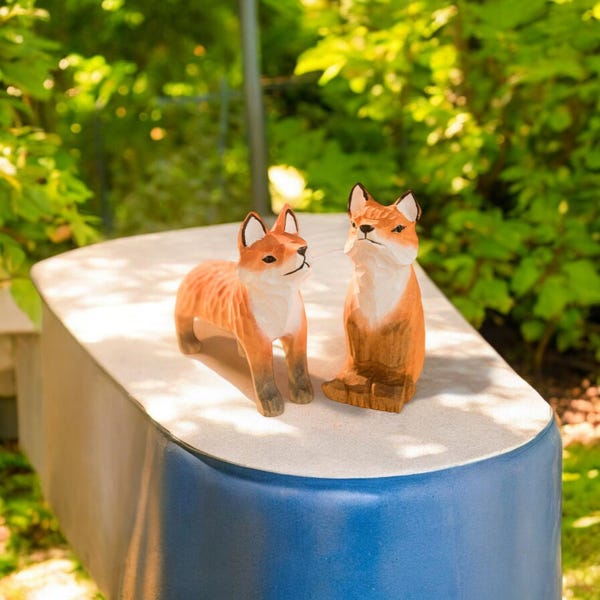 Fox Figurine - Etsy UK