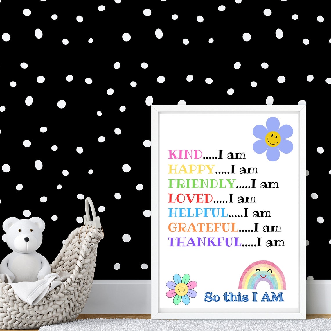 Positive Affirmations I AM Daily Positive Affirmations Printable for ...