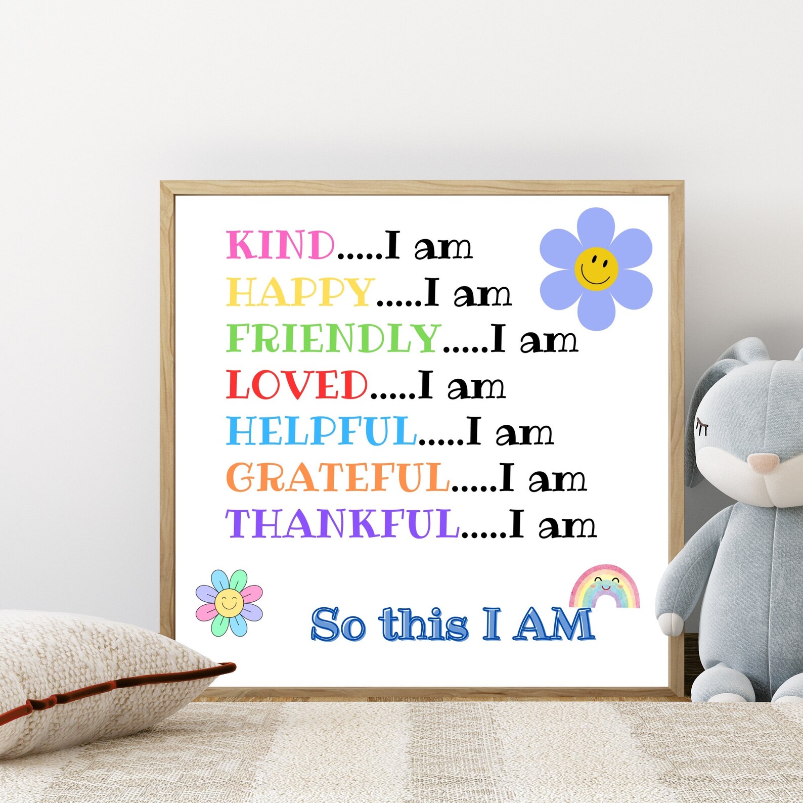 Positive Affirmations I AM Daily Positive Affirmations Printable for ...