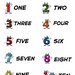 Educational Numbers Print 1 to 10 Counting 1-10 Poster Printable ...