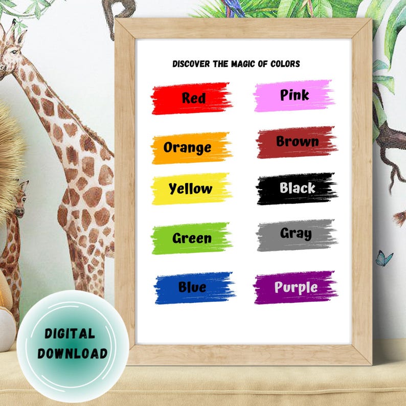 Colours Poster Educational Educational Kids Posters Classroom ...