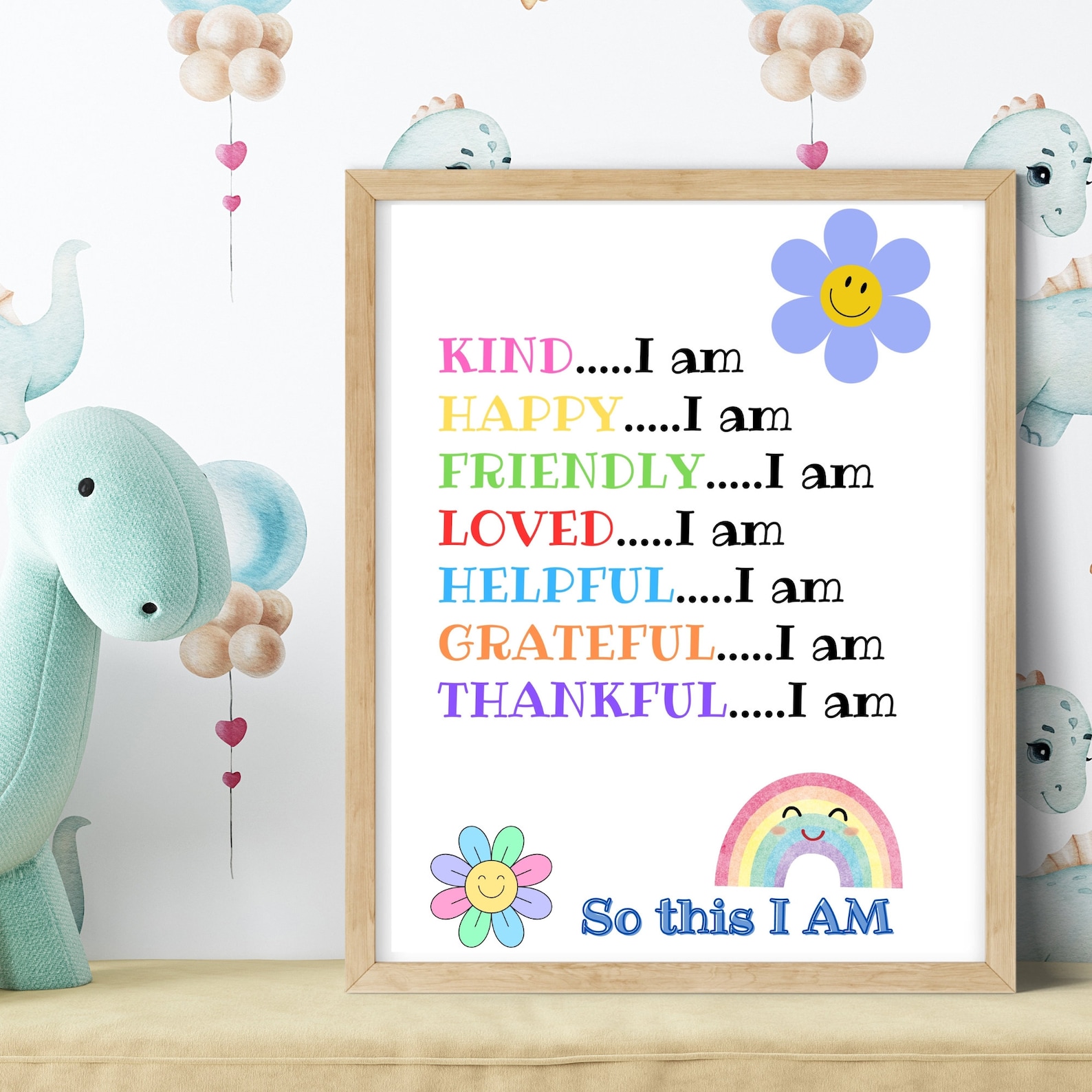 Positive Affirmations I AM Daily Positive Affirmations Printable for ...