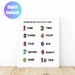 Educational Numbers Print 1 to 10 Counting 1-10 Poster Printable ...