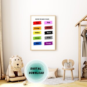Colours Poster Educational Educational Kids Posters Classroom ...