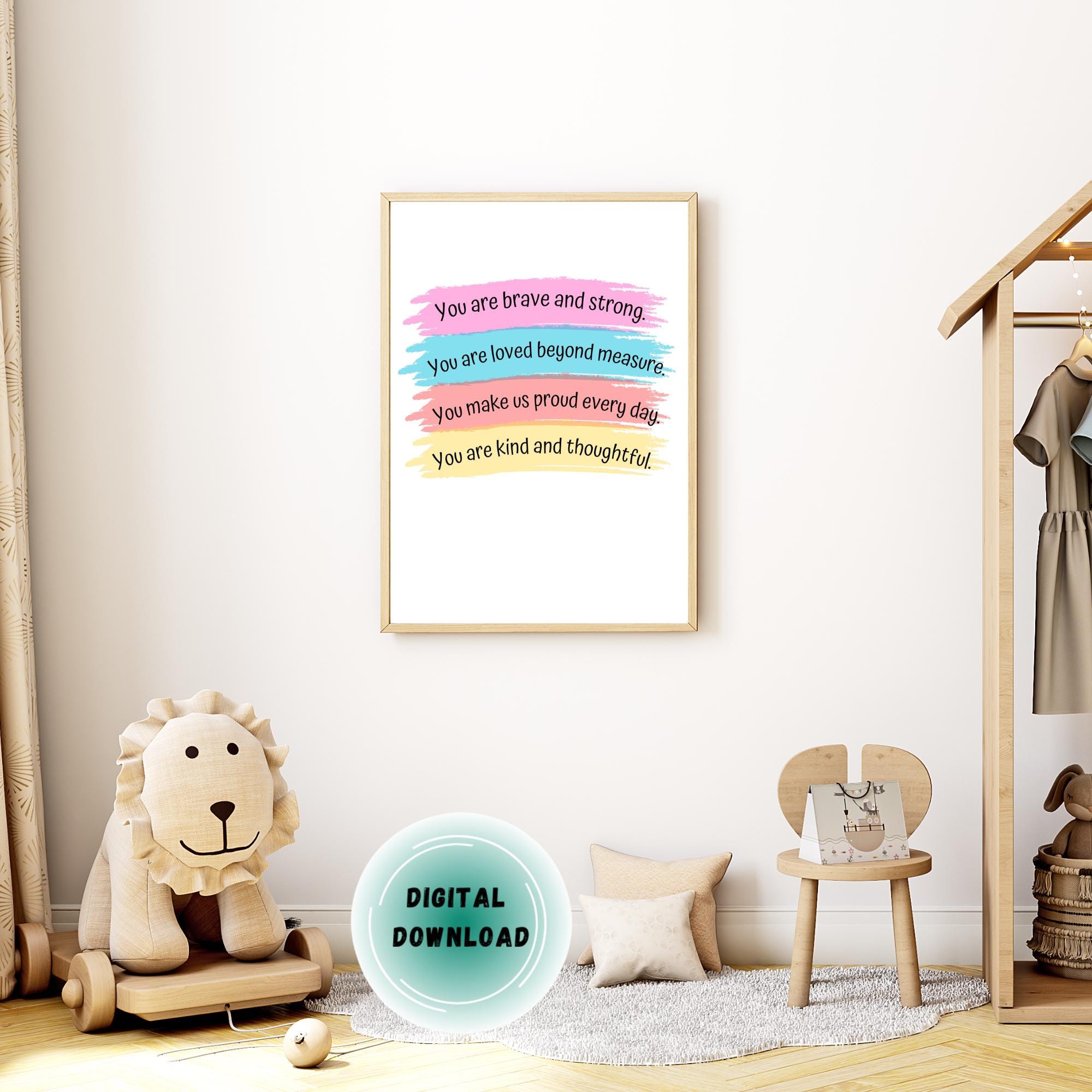 You Are Positive Affirmations for Kids Positive Affirmation Posters ...