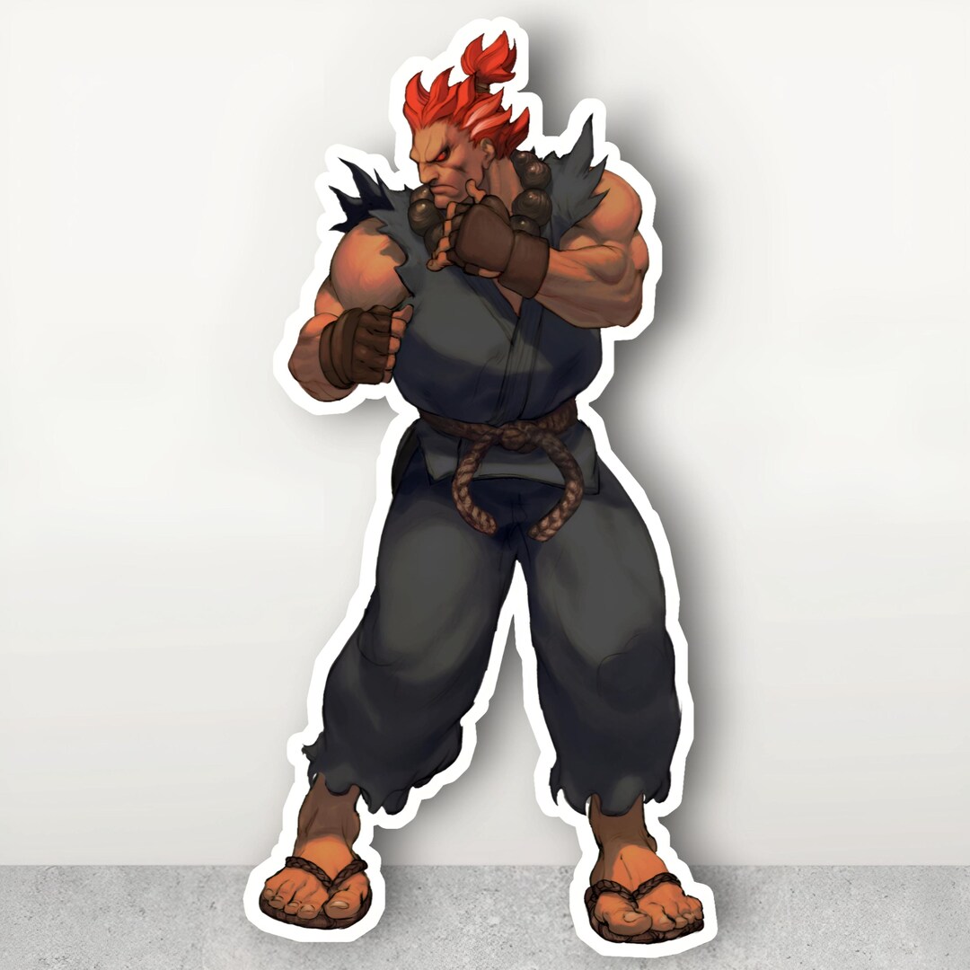 Street Fighter Sticker : Akuma pack of 3. - Etsy