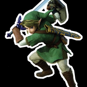 The Legend of Zelda Sticker : Link *pack of 2. - Etsy