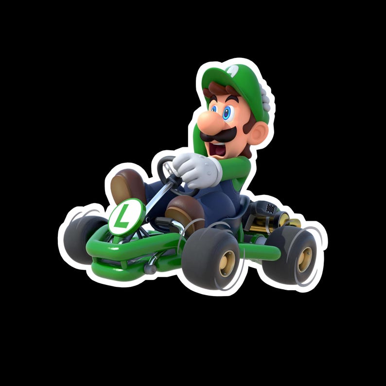 Super Mario Bros. Sticker : Luigi *pack of 2. - Etsy
