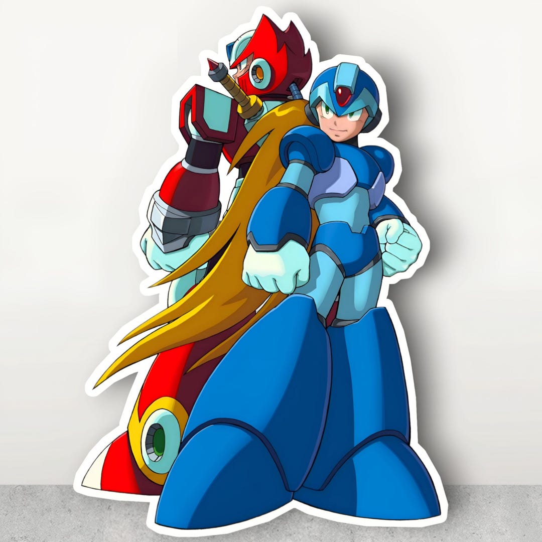 Mega Man Sticker : X / Zero pack of 2. - Etsy