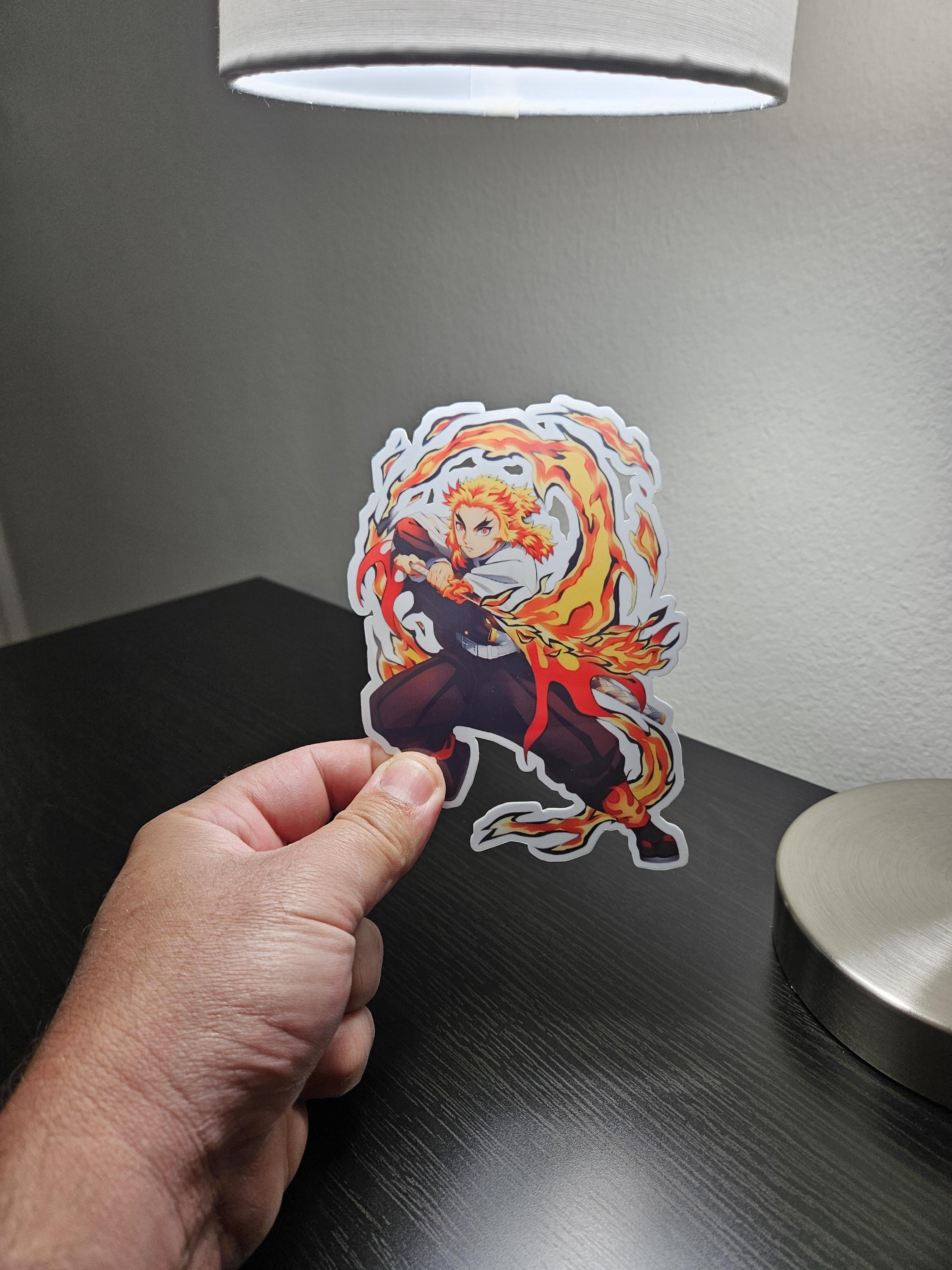 Kyojuro Rengoku Vinyl Decal Demon Slayer Sticker for Laptops & More ...