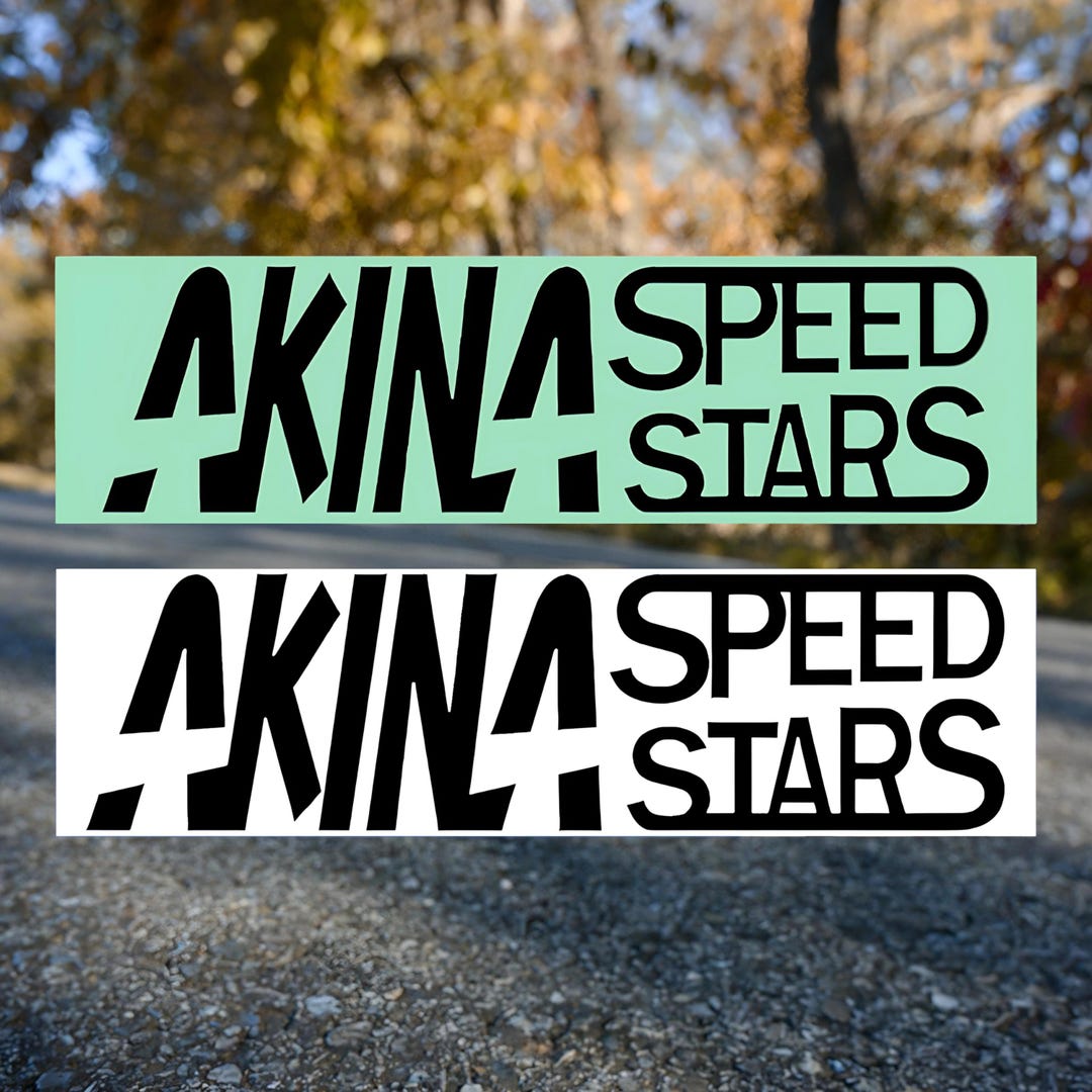 Initial D Speed Stars Team Bumper Stickers Pack of 2. Ikatani / Itsuki ...