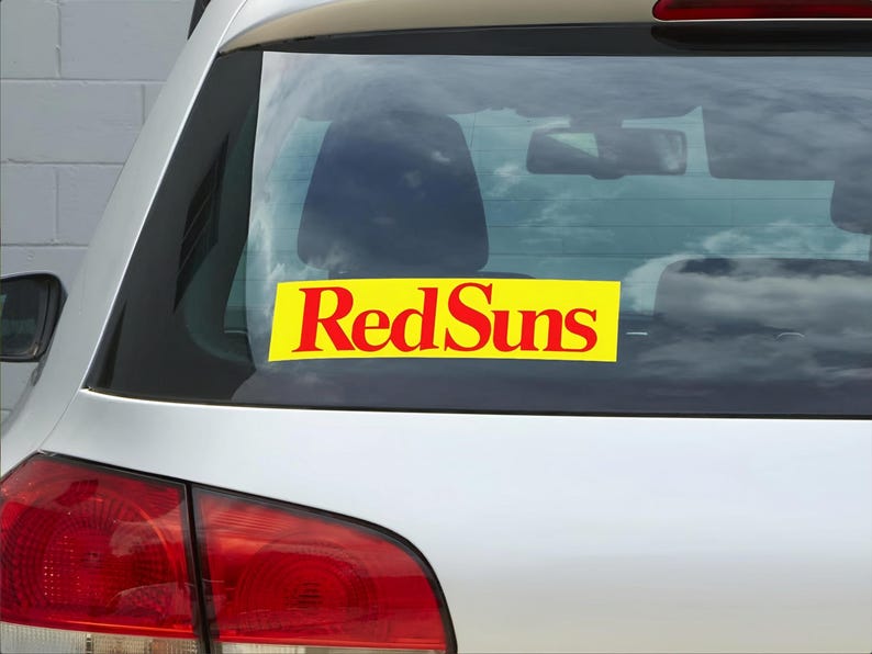 Initial D Redsuns Team Bumper Sticker Pack of 2. Ryosuke / Keisuke - Etsy