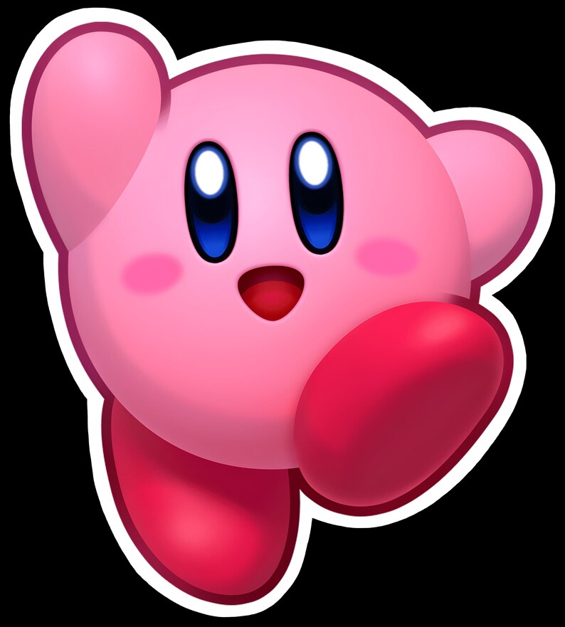 Nintendo Kirby Vinyl Decal - Fun Sticker for Laptop, Water Bottle, or ...