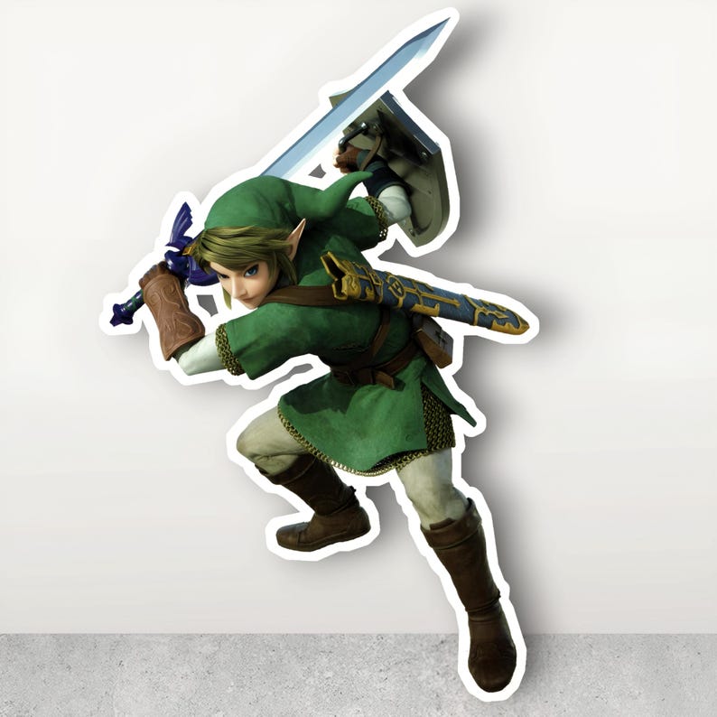 The Legend of Zelda Sticker : Link pack of 2. - Etsy