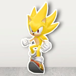 Sonic the Hedgehog Vinyl Sticker : Super Sonic Fun Decal for Laptop ...