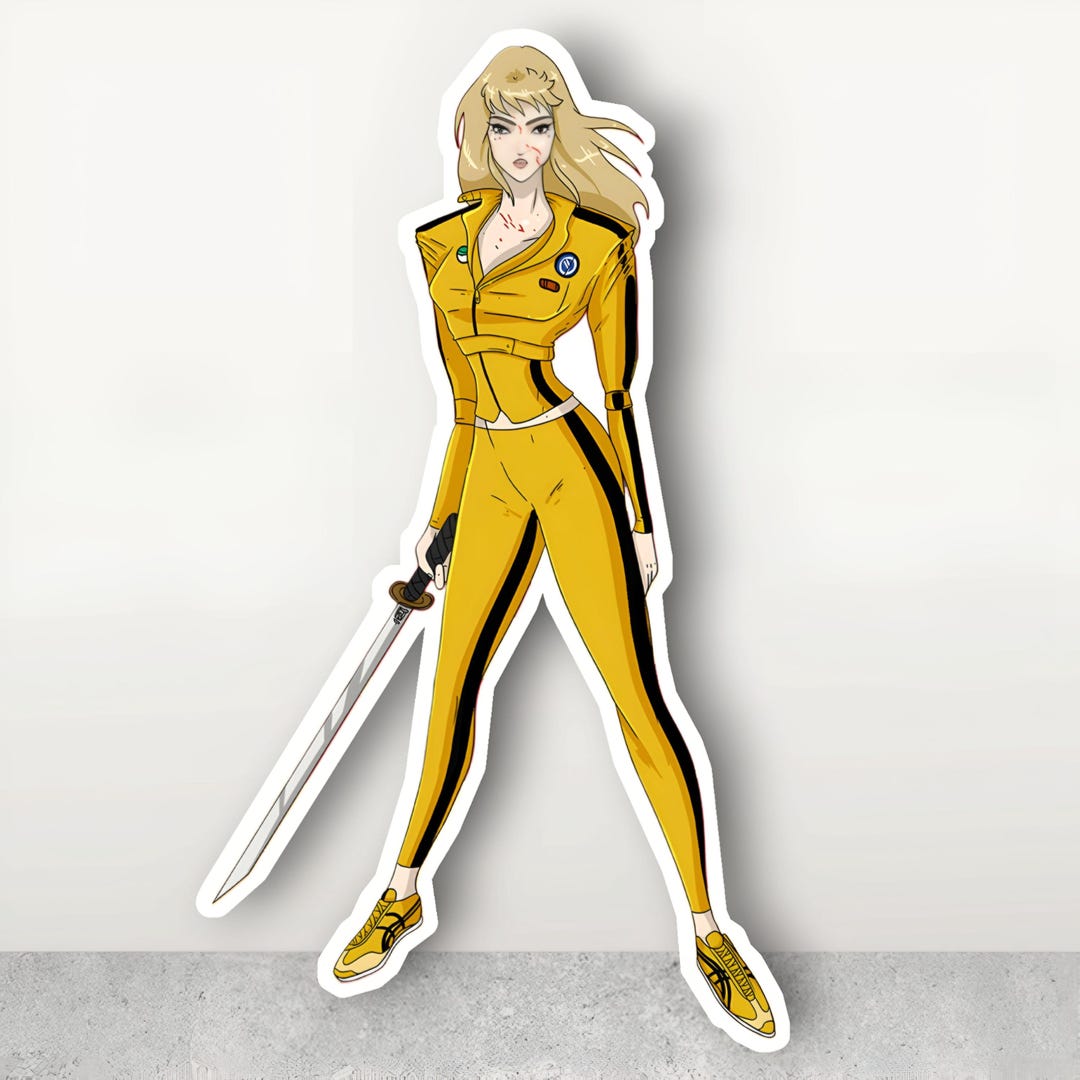 Kill Bill Sticker - the Bride Vinyl Decal, Beatrix Kiddo Movie ...