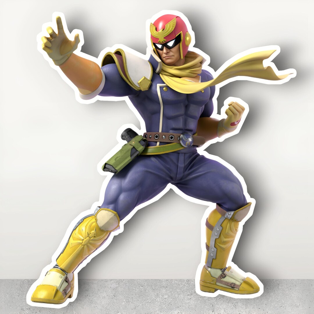 F-zero Sticker : Captain Falcon *pack of 2. - Etsy