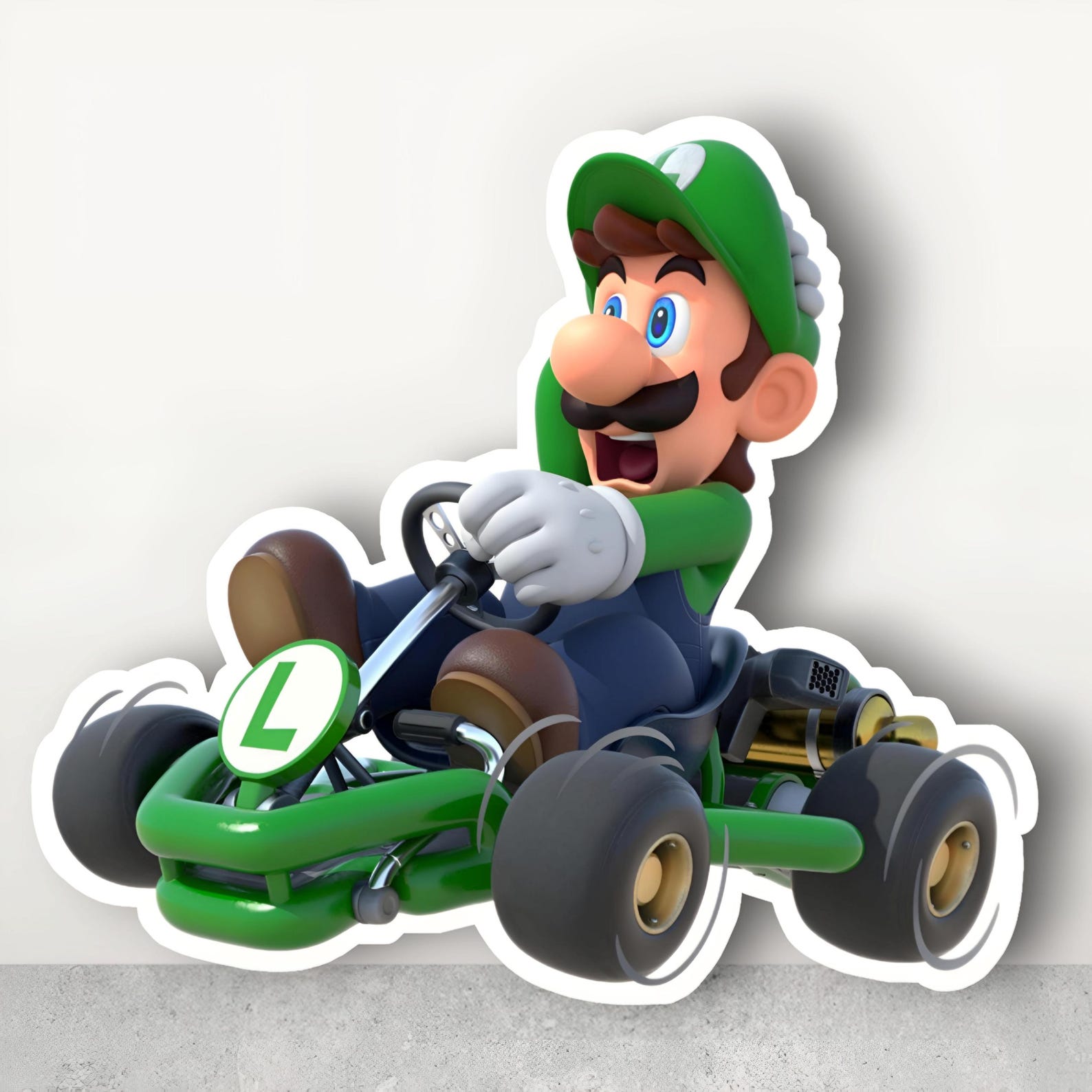 Super Mario Bros. Sticker : Luigi *pack of 2. - Etsy