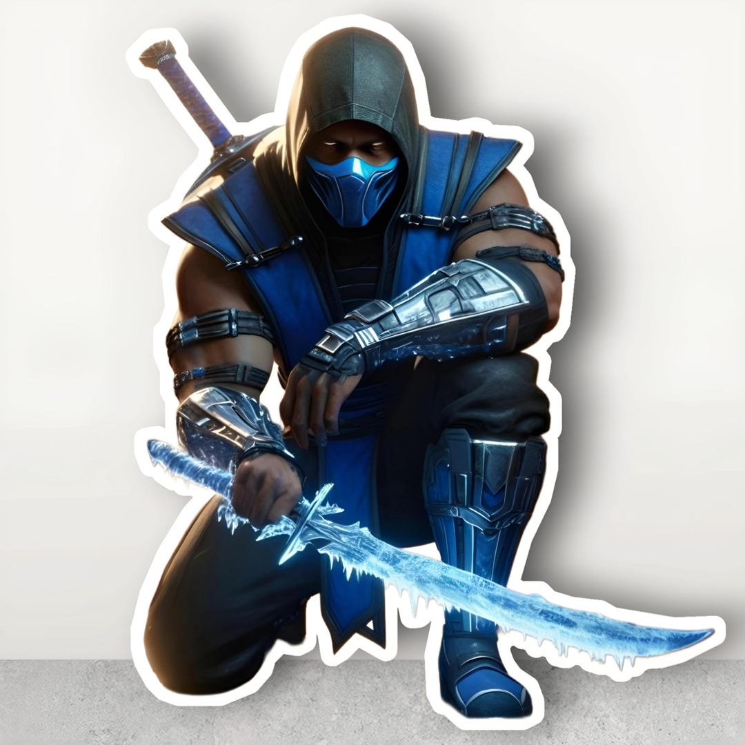 Mortal Kombat Sticker : Sub-zero *pack of 2. - Etsy