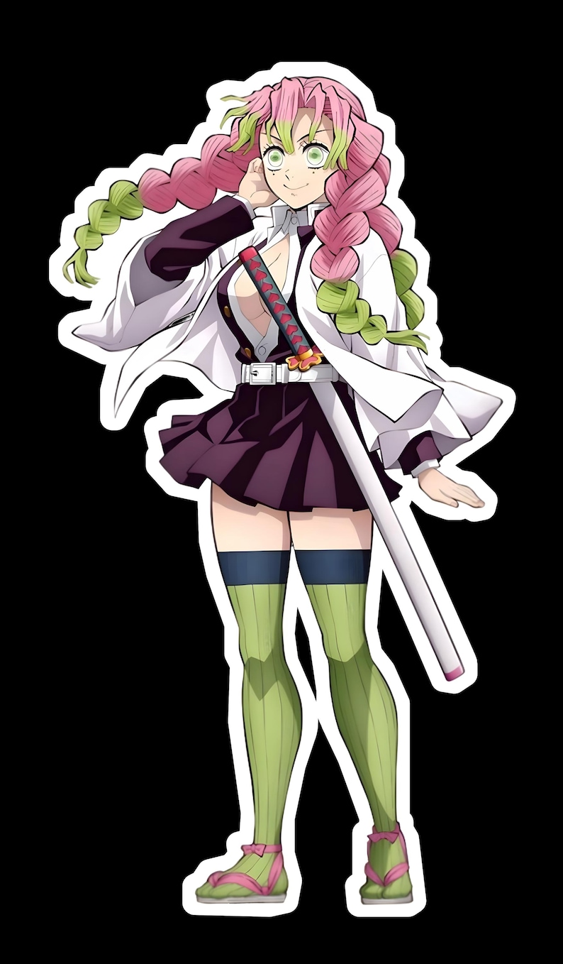 Demon Slayer Mitsuri Kanroji Decal Anime Sticker for Laptop, Car ...