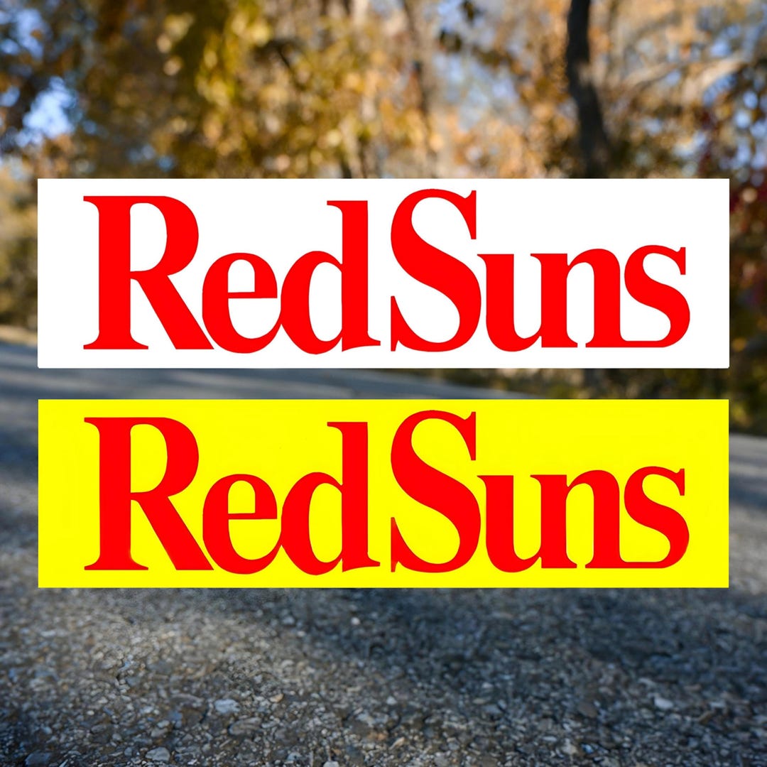 Initial D Redsuns Team Bumper Sticker Pack of 2. Ryosuke / Keisuke - Etsy