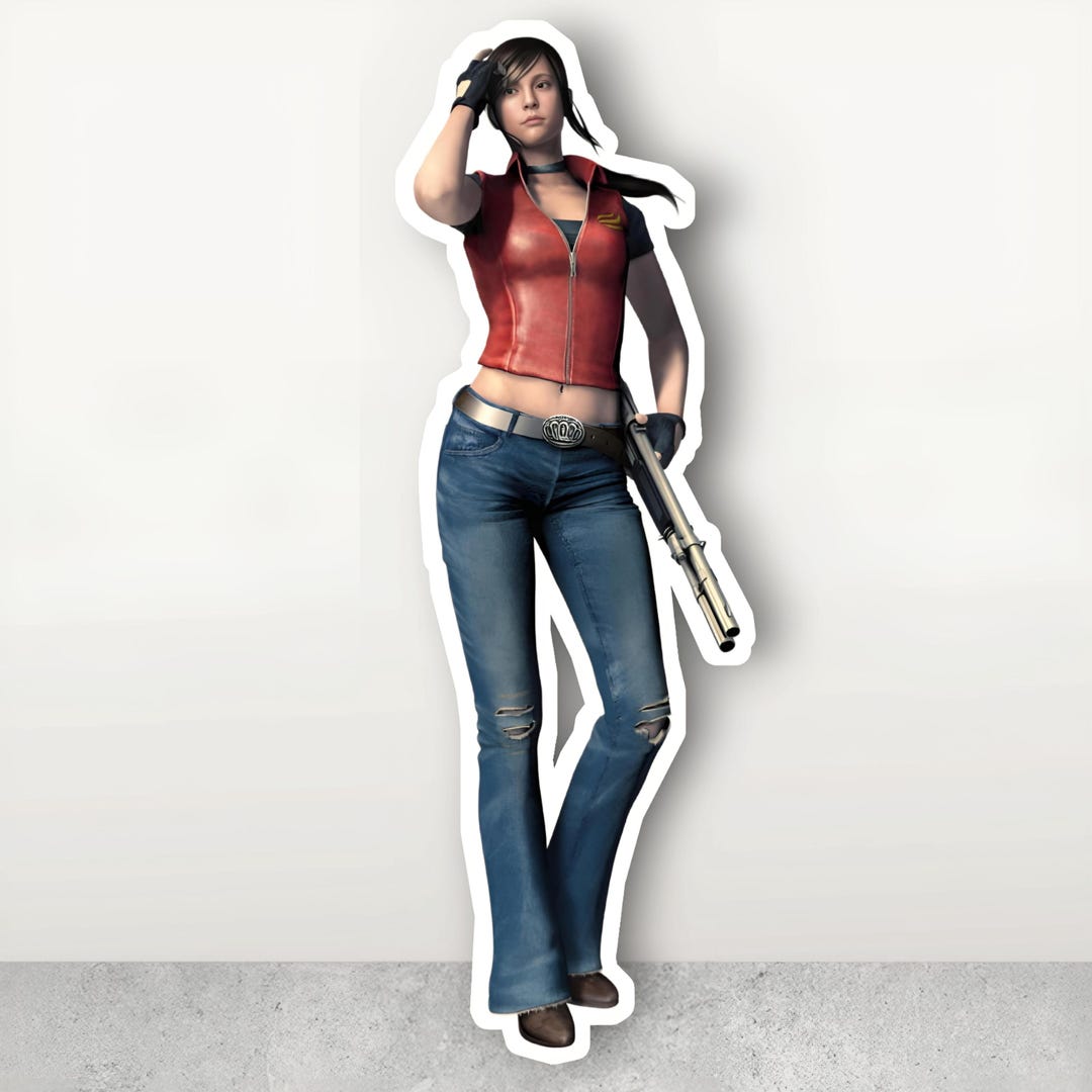 Resident Evil Sticker - Claire Redfield Vinyl Decal for Gamers *pack of ...