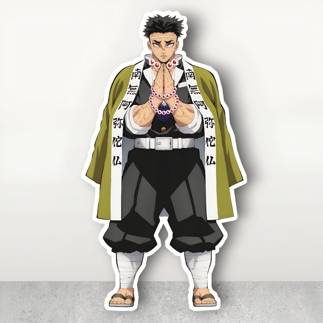 Gyomei Himejima Demon Slayer Sticker - Anime Vinyl Decal for Laptop ...