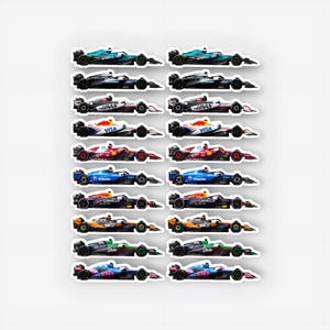 Set of 20 Mini F1 Car Stickers - 2025 Season Collection - Etsy