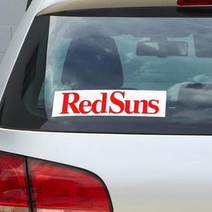 Initial D Redsuns Team Bumper Sticker Pack of 2. Ryosuke / Keisuke - Etsy
