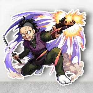 Genya Shinazugawa Demon Slayer Sticker Vinyl Decal for Laptop, Car ...