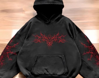 Y2k Gothic Dark Angel Oversized Hoodies Gothic Hoodie, Anime Hoodie ...