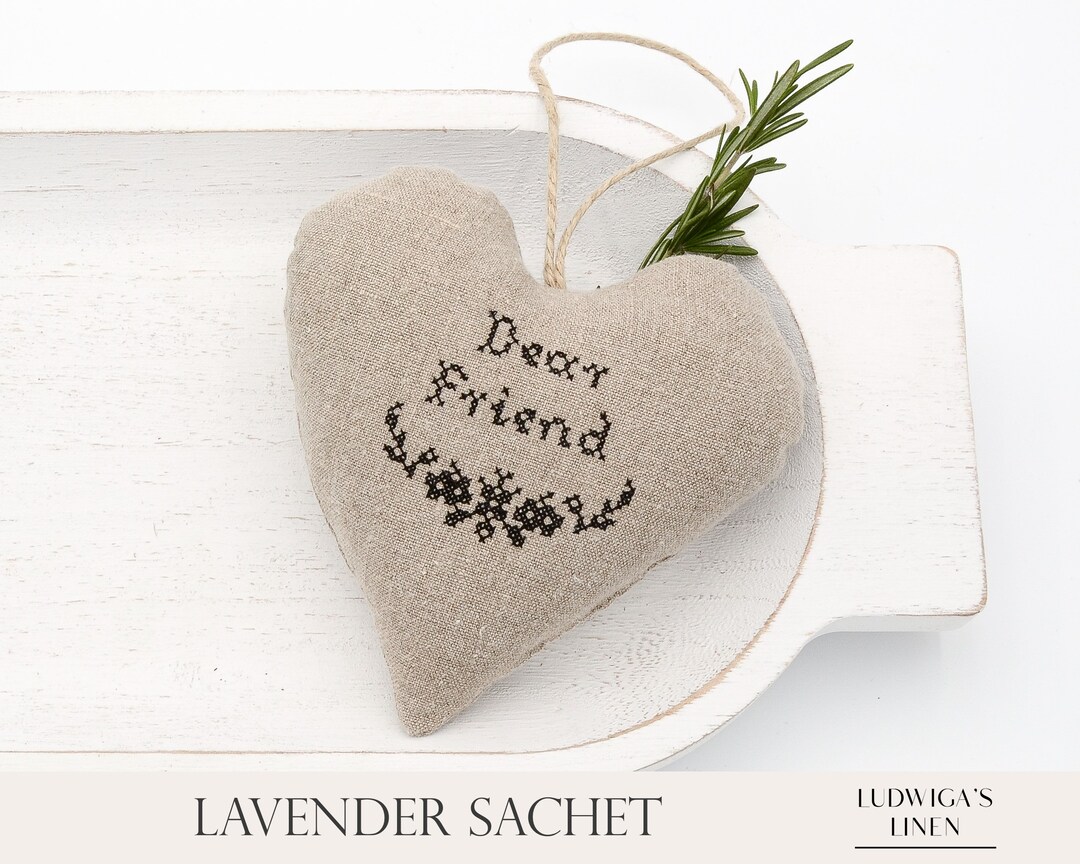 Vintage/antique Linen Lavender Sachet – Handmade Gift for Best Friend ...
