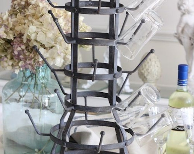 French Zinc Style Bottle Drying Rack - Etsy