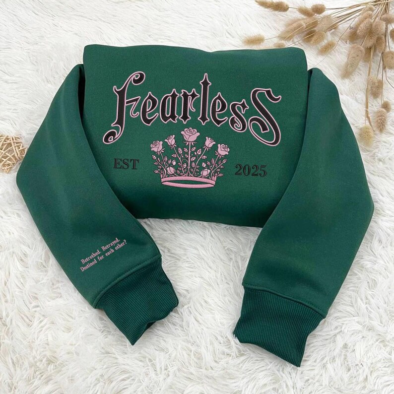 Fearless Powerless Series Lauren Roberts Embroidered Sweatshirt ...