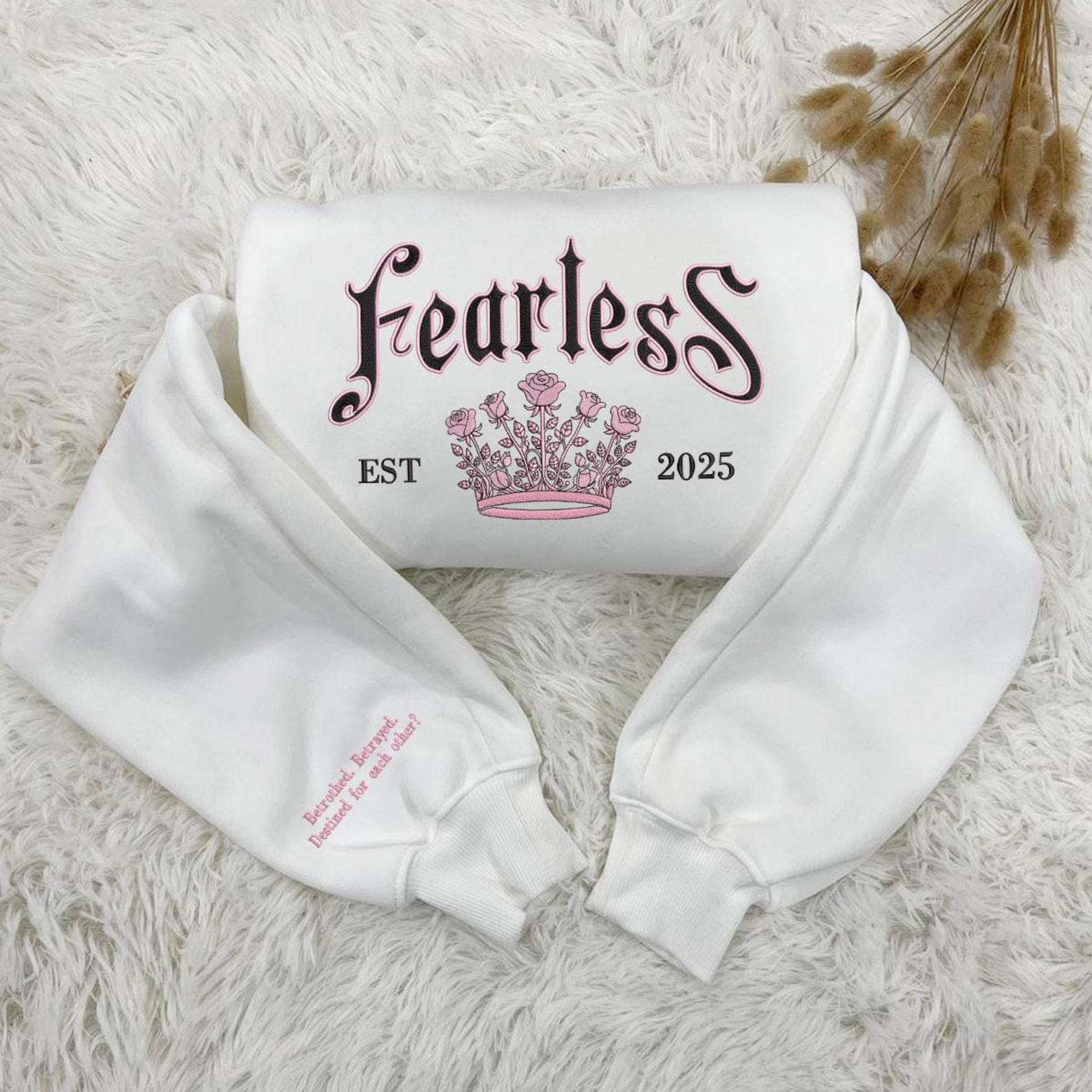 Fearless Powerless Series Lauren Roberts Embroidered Sweatshirt ...