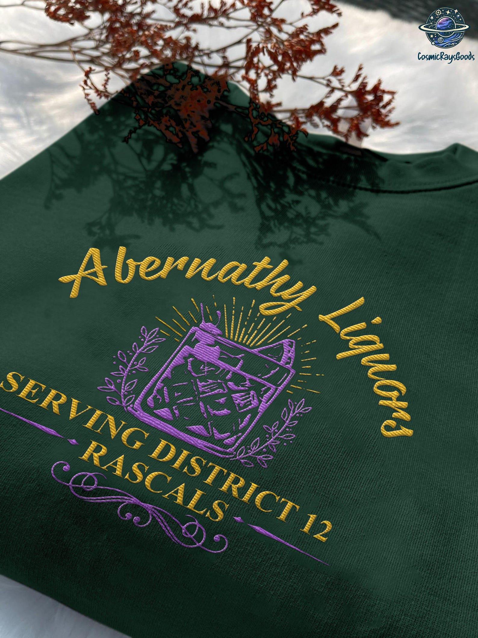 Embroidered Hunger Games Crewneck Sweatshirt, Abernathy Liquors, the ...