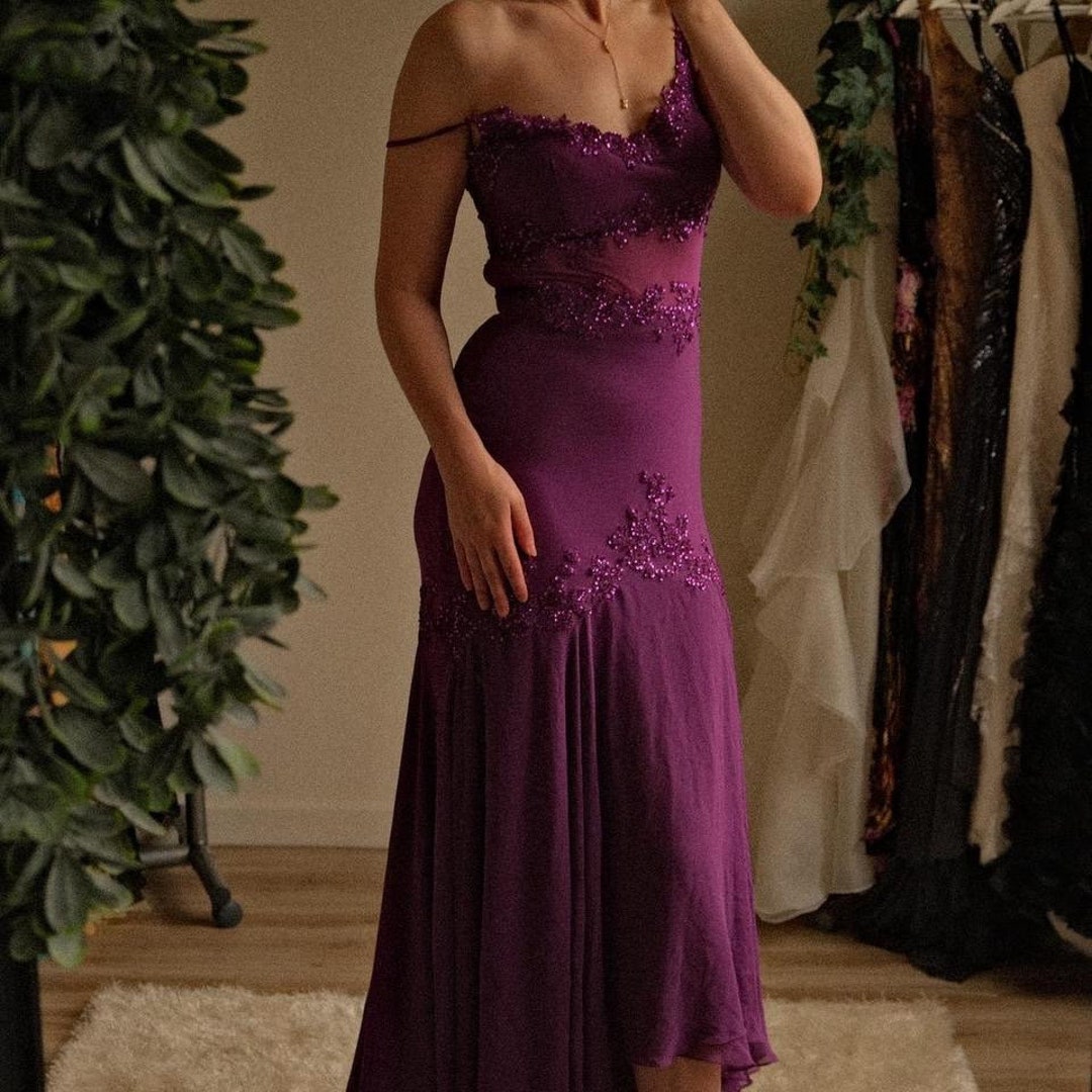Plum Purple Evening Dress Bustier - Etsy