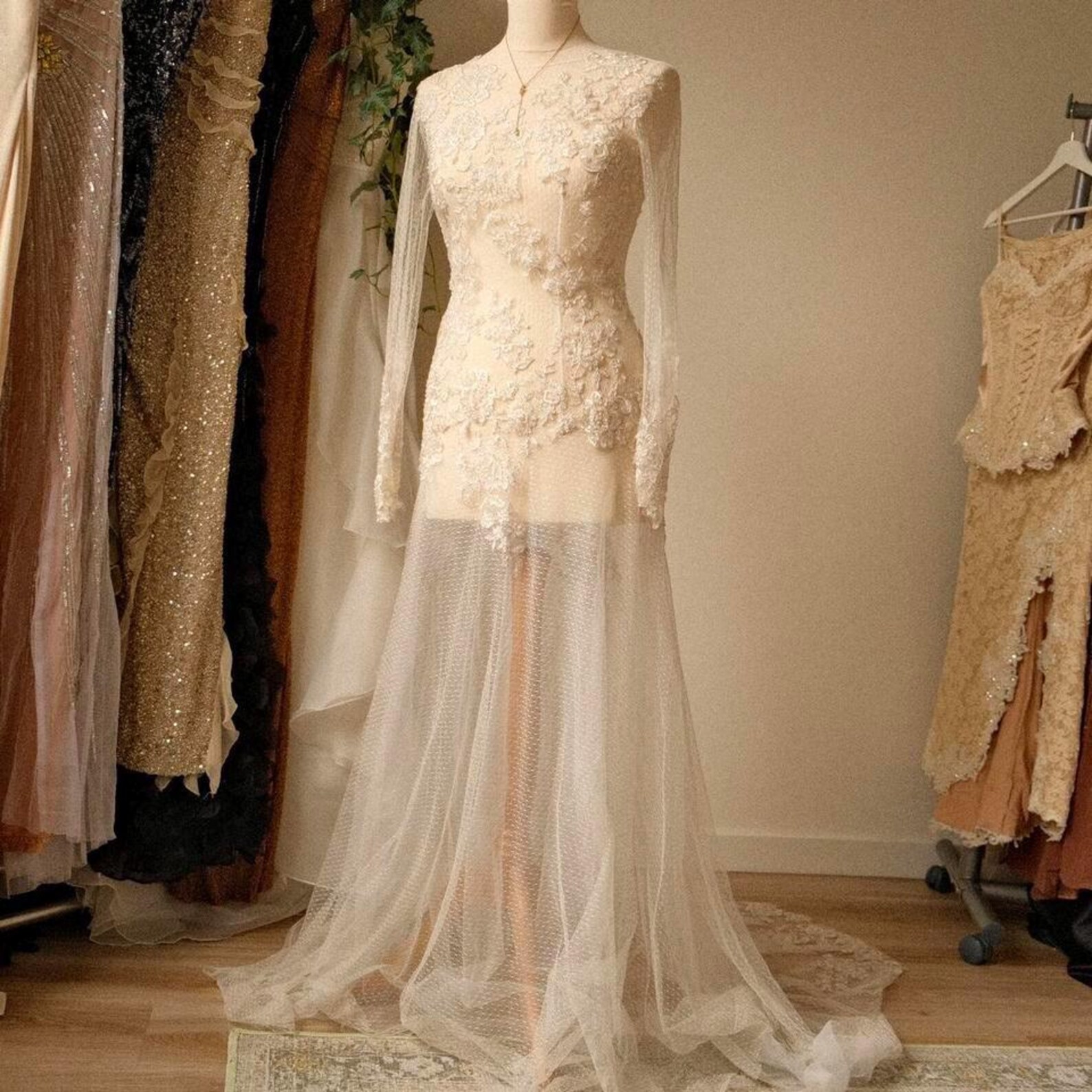 Fully Lace Rare Bridal Dress - Etsy