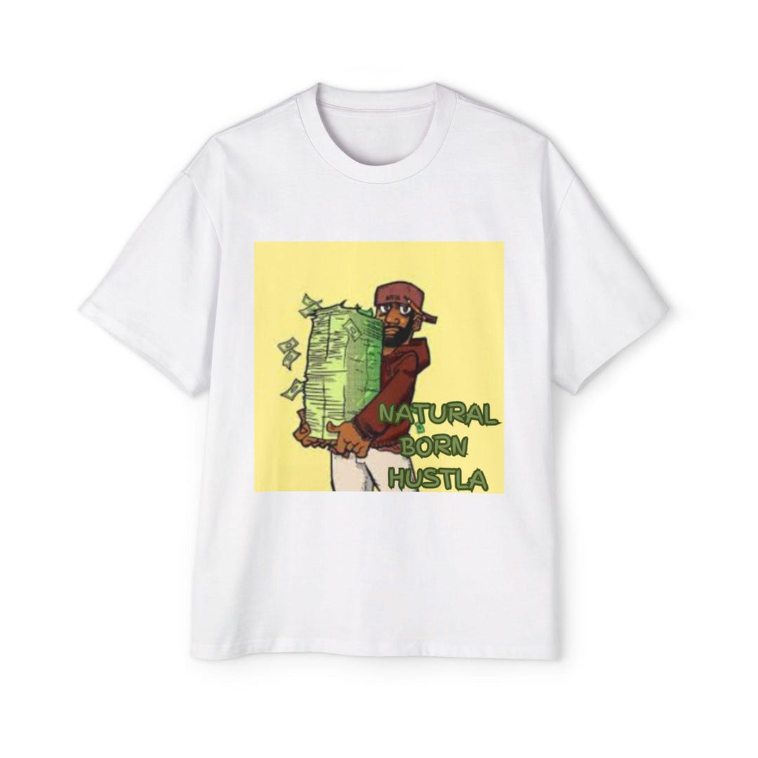 T-shirt, Natural Born Hustla hustler Men's Urban Streetwear Graphic Tee ...